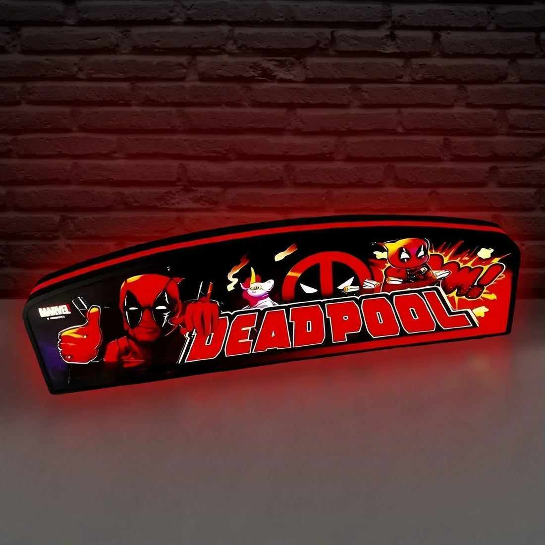 New Arrival Deadpool Pinball LED Lightbox, Deadpool Pinball Topper, Di ...