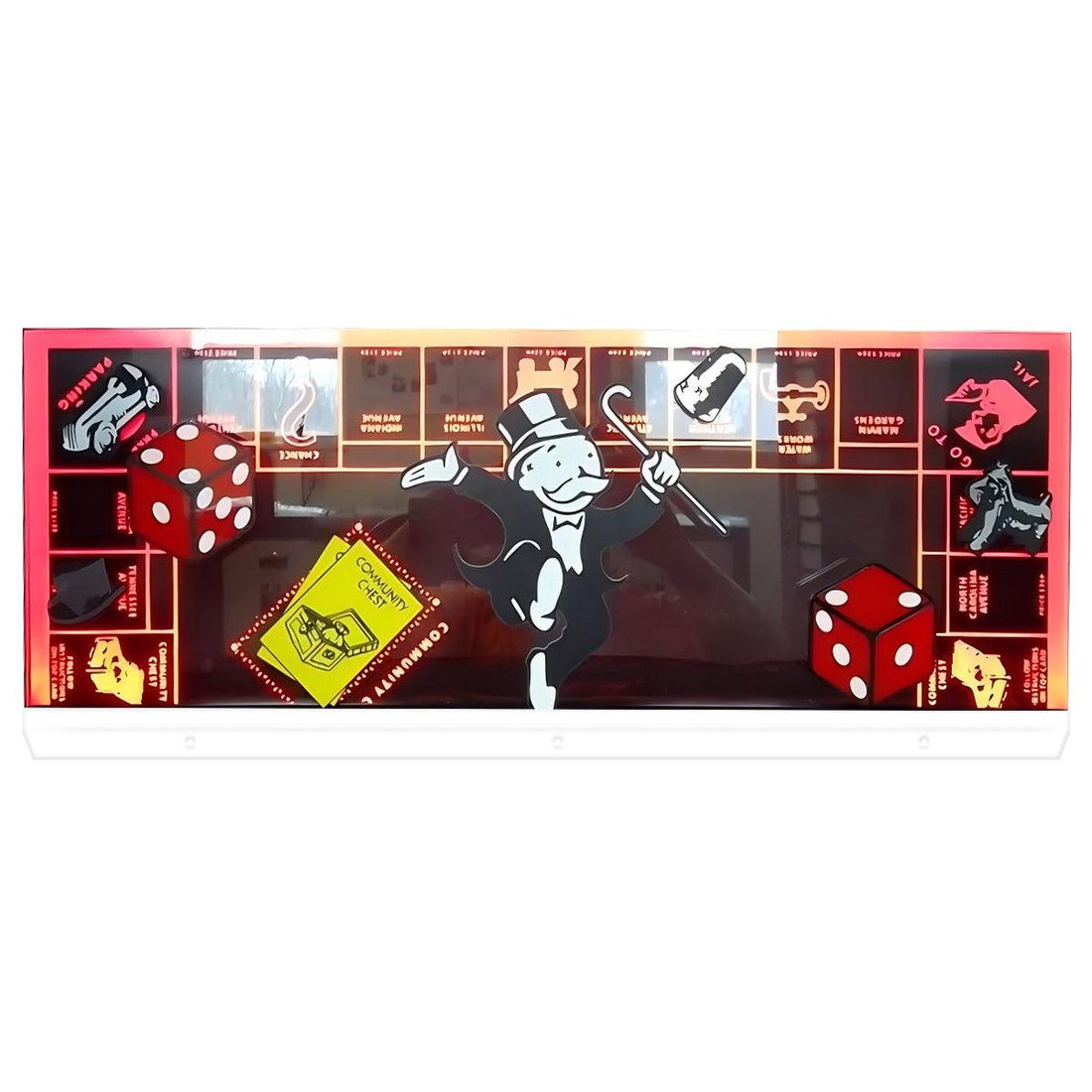 Monopoly Topper Pinball Machine 3D Acrylic LED Topper, for Pinball Mac ...