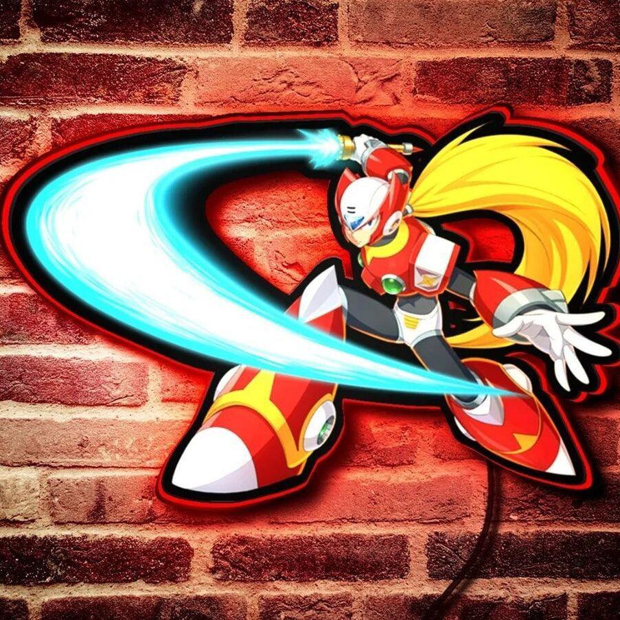 Megaman Zero LED Light Box Light up your space with a legendary hero ...