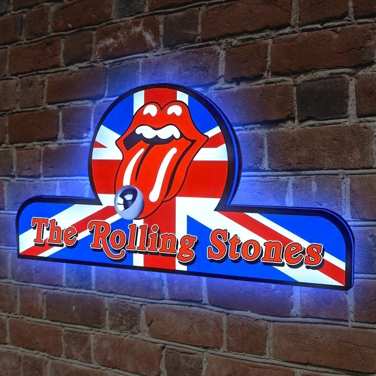 Rolling Stone Pinball Topper 3D Printed LED Light Box with Iconic Lips ...