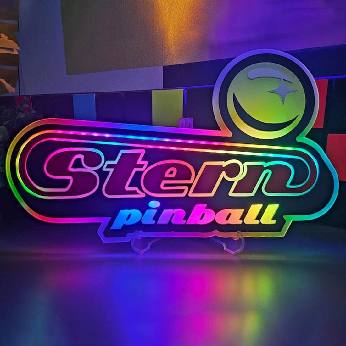 Pinball Logo Sign w/ Changeable Animation Light | Led - Neon Game Roo ...