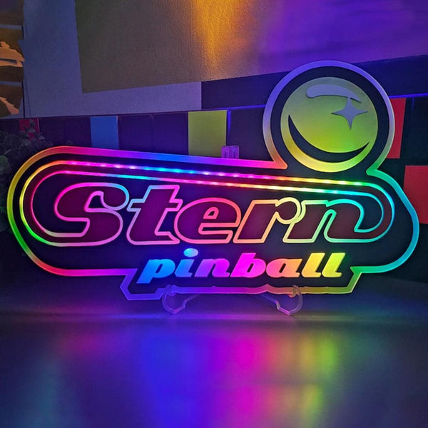 Pinball Logo Sign w/ Changeable Animation Light | Led - Neon Game Roo ...