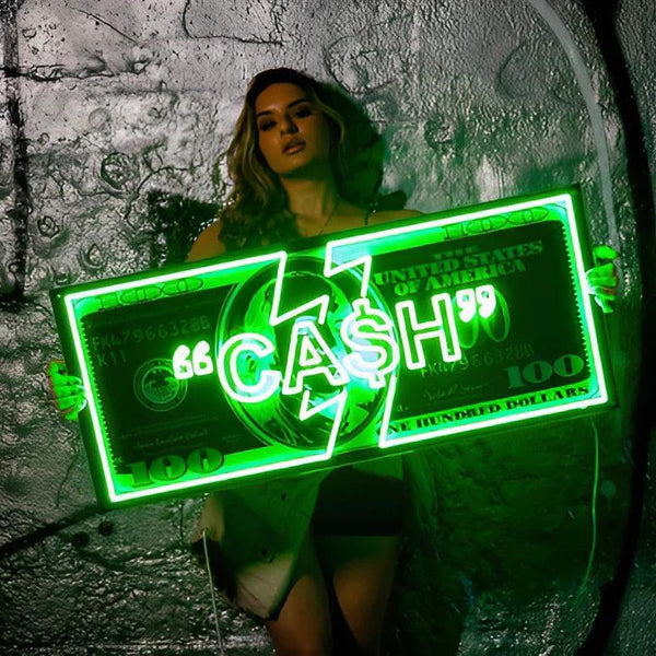UV Cash Neon Sign | Motivational Inspiration Illuminated – FYLZGO Signs
