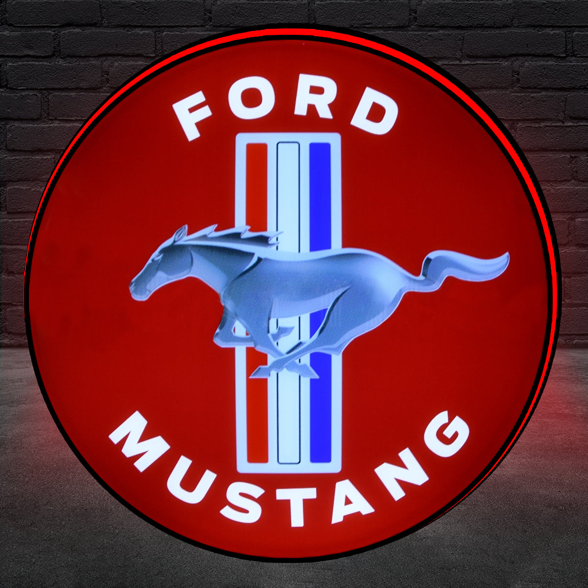 Ford Mustang Logo Custom 3D LED Topper Printed Lightbox – FYLZGO Signs