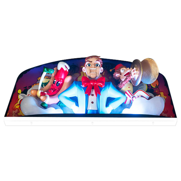 Funhouse 2.0 Pinball Acrylic LED Topper, for Pinball Machine, Pinball ...
