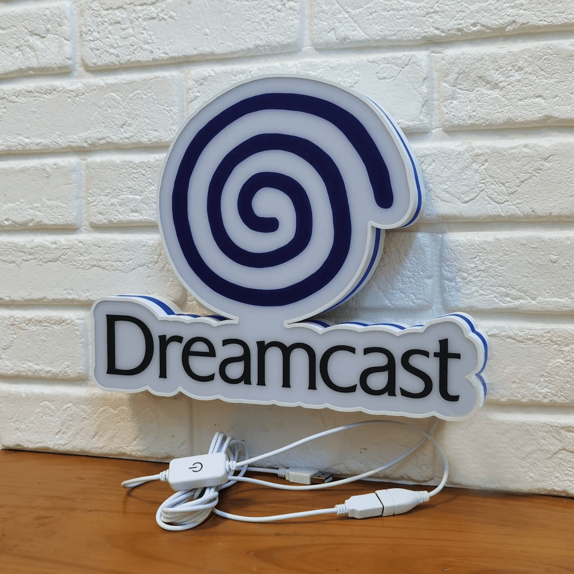 SEGA Dreamcast Logo for Game Room Decor 3D Printed LED Light Box ...