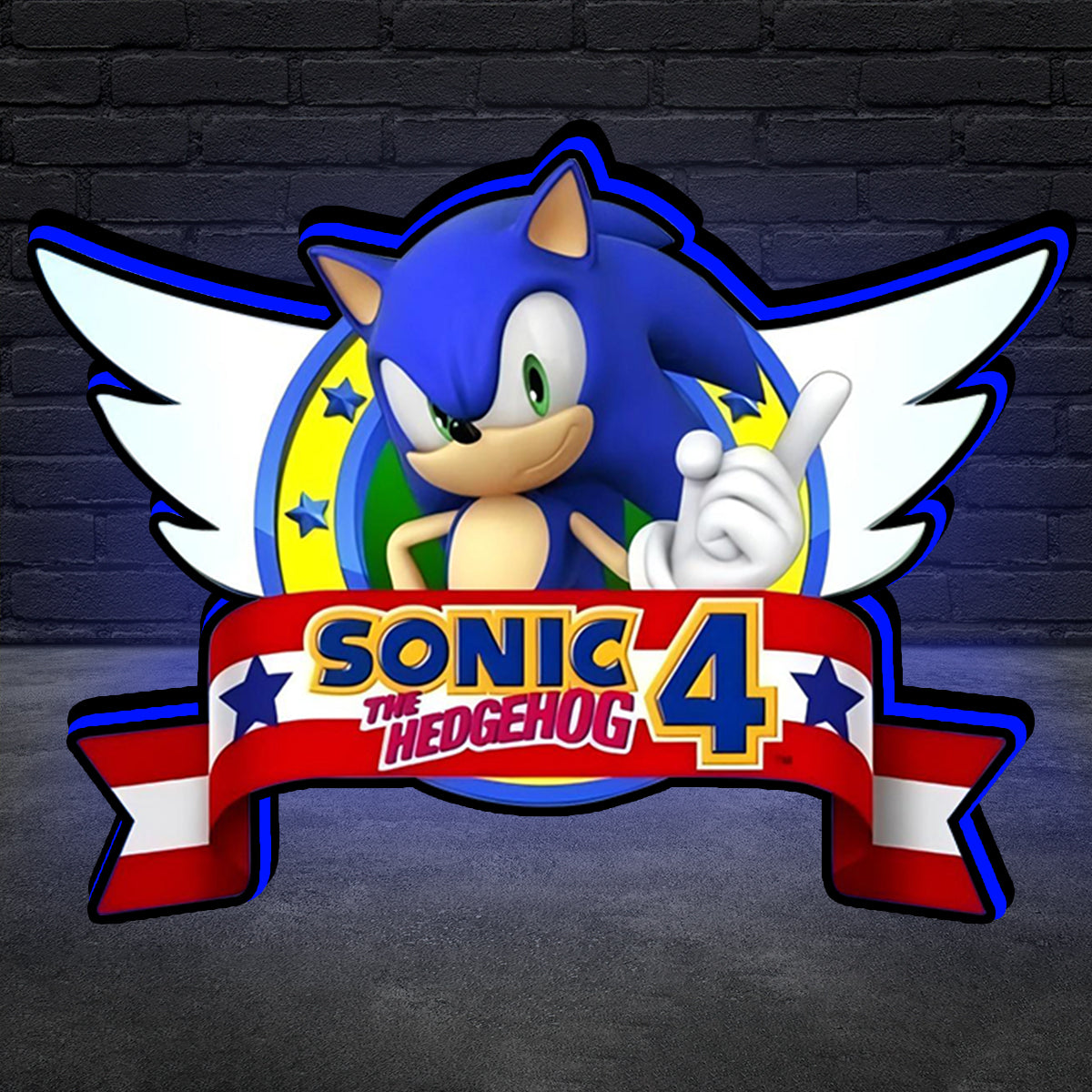 Sonic The Hedgehog Genesis 30th Anniversary 4" 3D Printed LED Lightbox ...