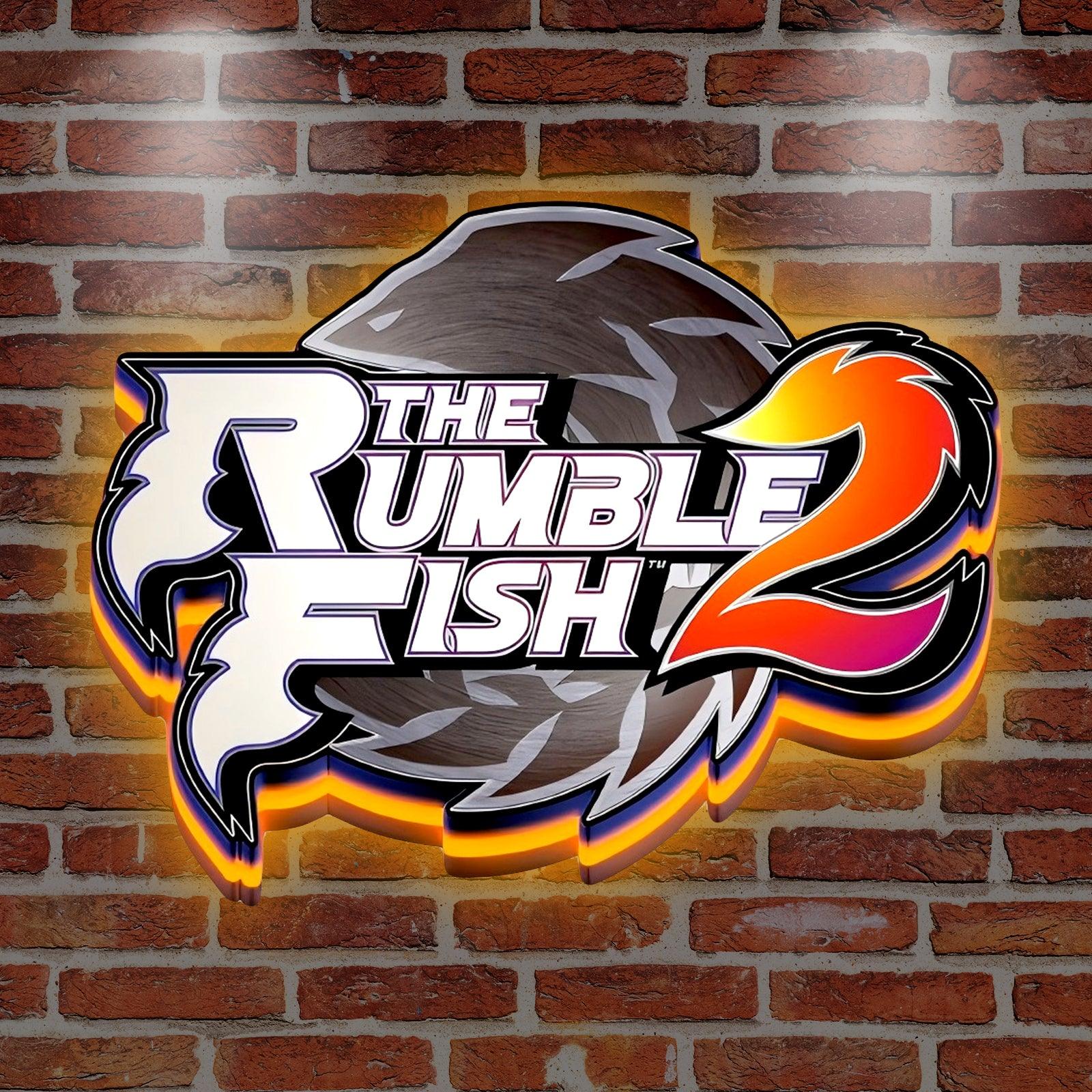 Fish Rumble II 3D Printed LED Lightbox for Gaming Room Decor – FYLZGO Signs