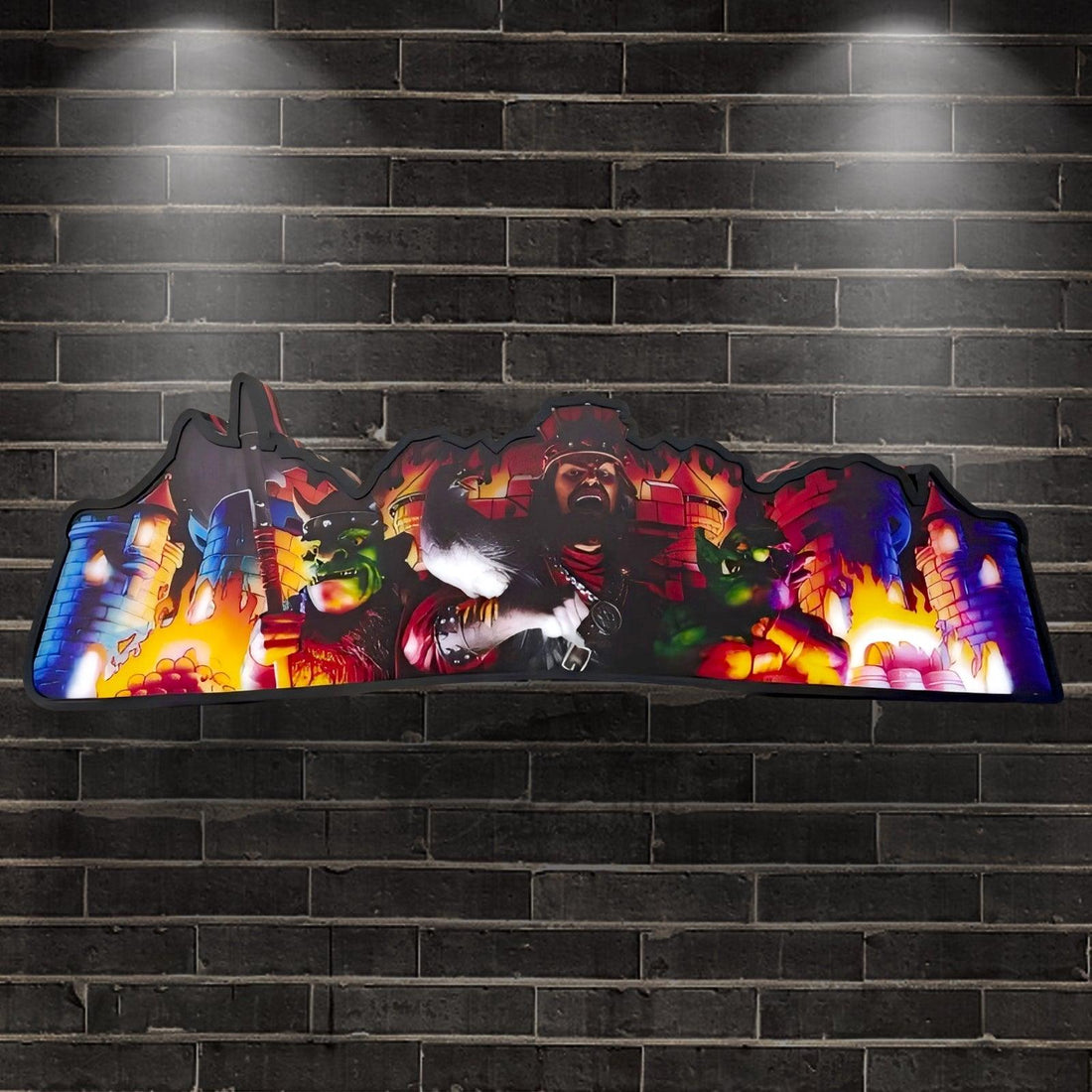 Medieval Madness Pinball Topper LED Lightbox Fire Inspiration, Pinball ...