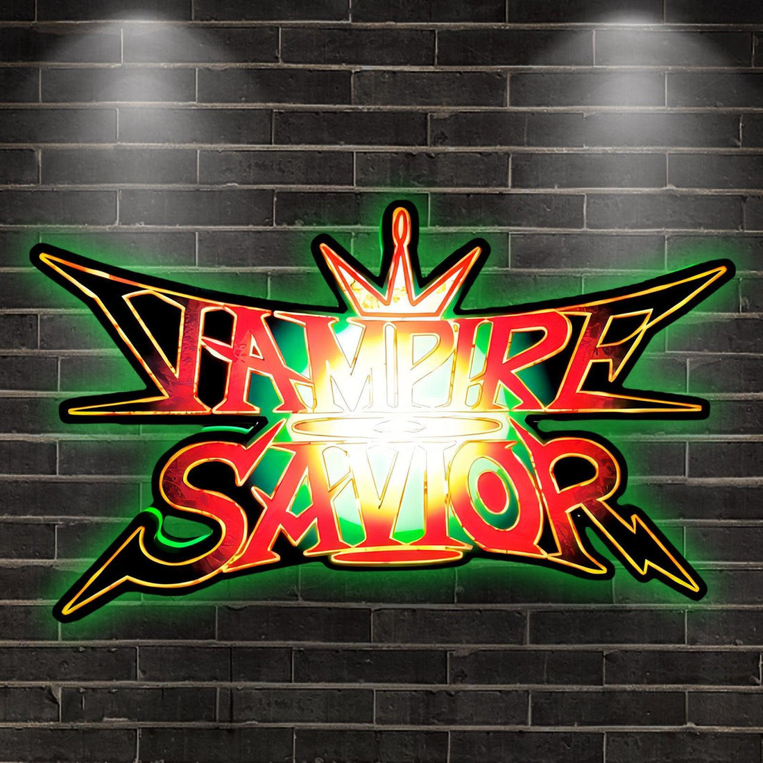 Custom Vampire Savior The Lord of Vampir Logo LED 3D Print Lightbox ...