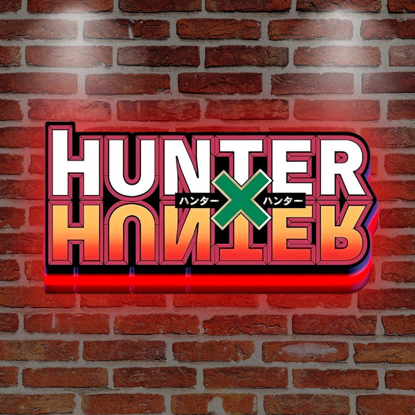 Hunter X 3D Printed LED Lightbox for Gaming Room Decor – FYLZGO Signs
