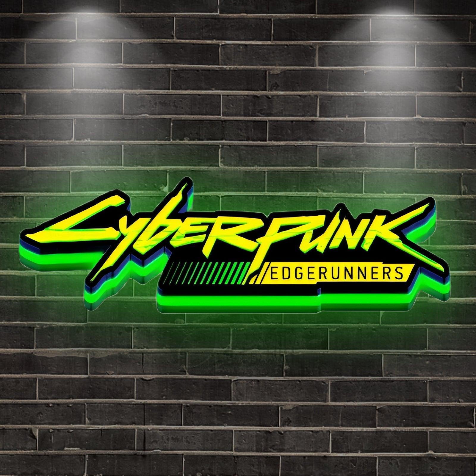 Edge Runners Cyberpunk 3D Printed LED Lightbox – FYLZGO Signs