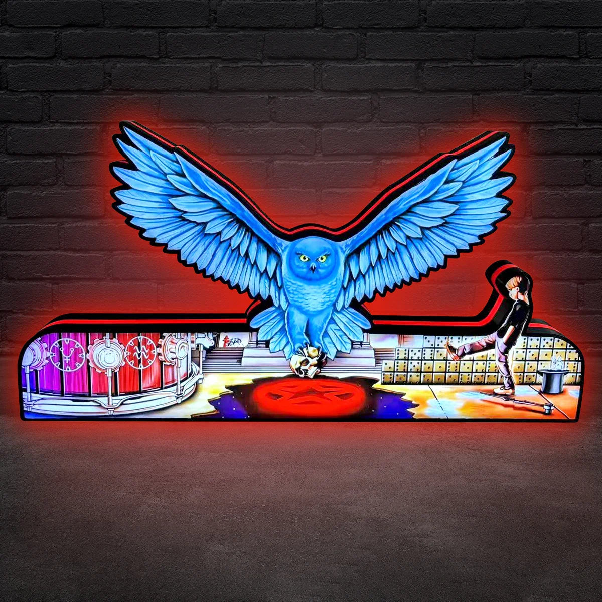 Rush Pinball Topper 3D Printed Lightbox, Rock 'n' Roll Fun, Pinball Ar ...