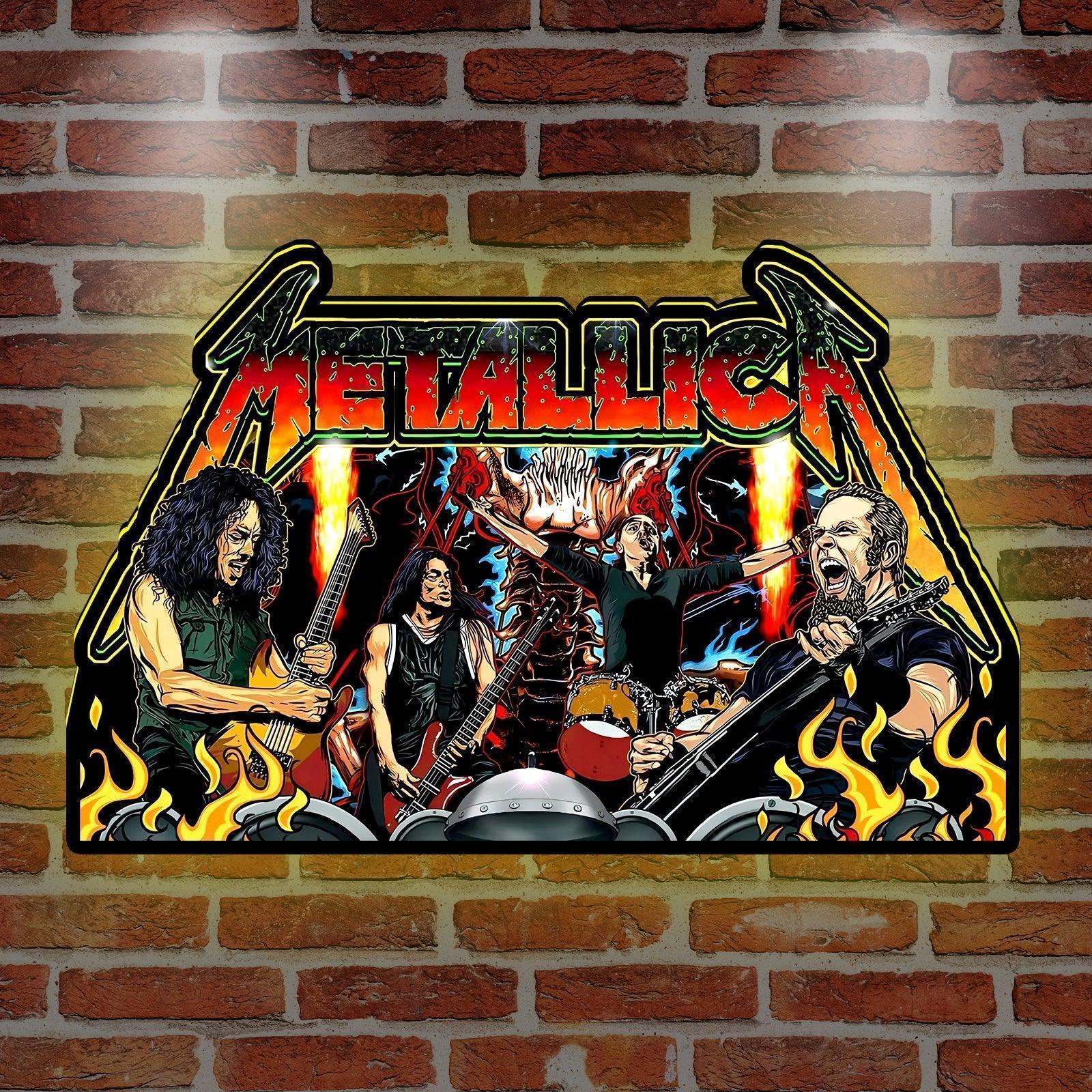 New Arrival Metallica Remastered Pinball Topper USB plug Dimmer Led 3D ...