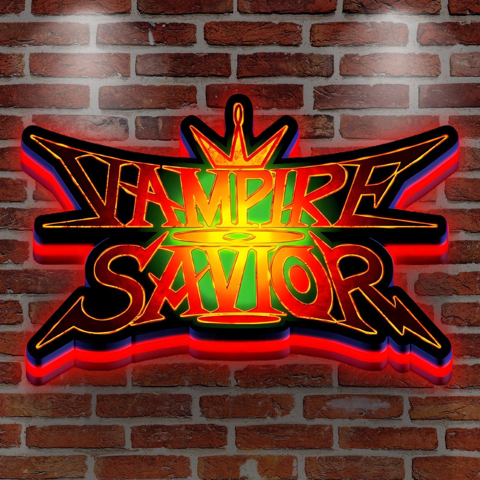 Custom Vampire Savior The Lord of Vampir Logo LED 3D Print Lightbox ...