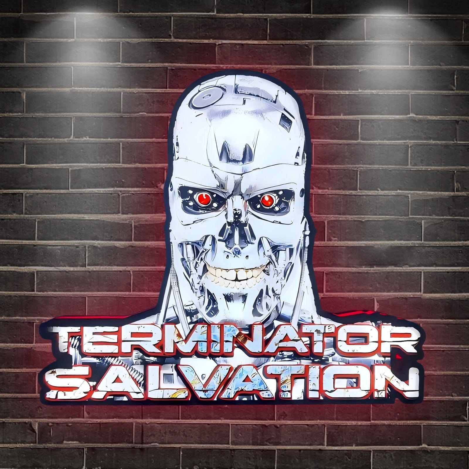Terminator Salvation Video Game LED Nightlight 3D Print Desktop Lightb ...