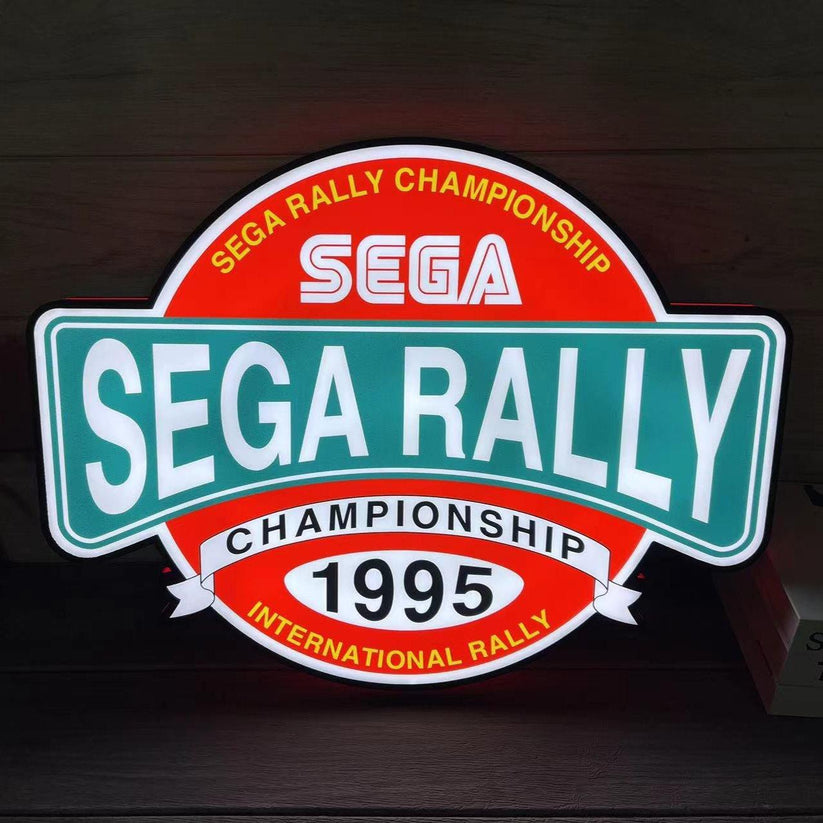 Sega Rally Championship 1995 Logo 3D LED Light Box – FYLZGO Signs