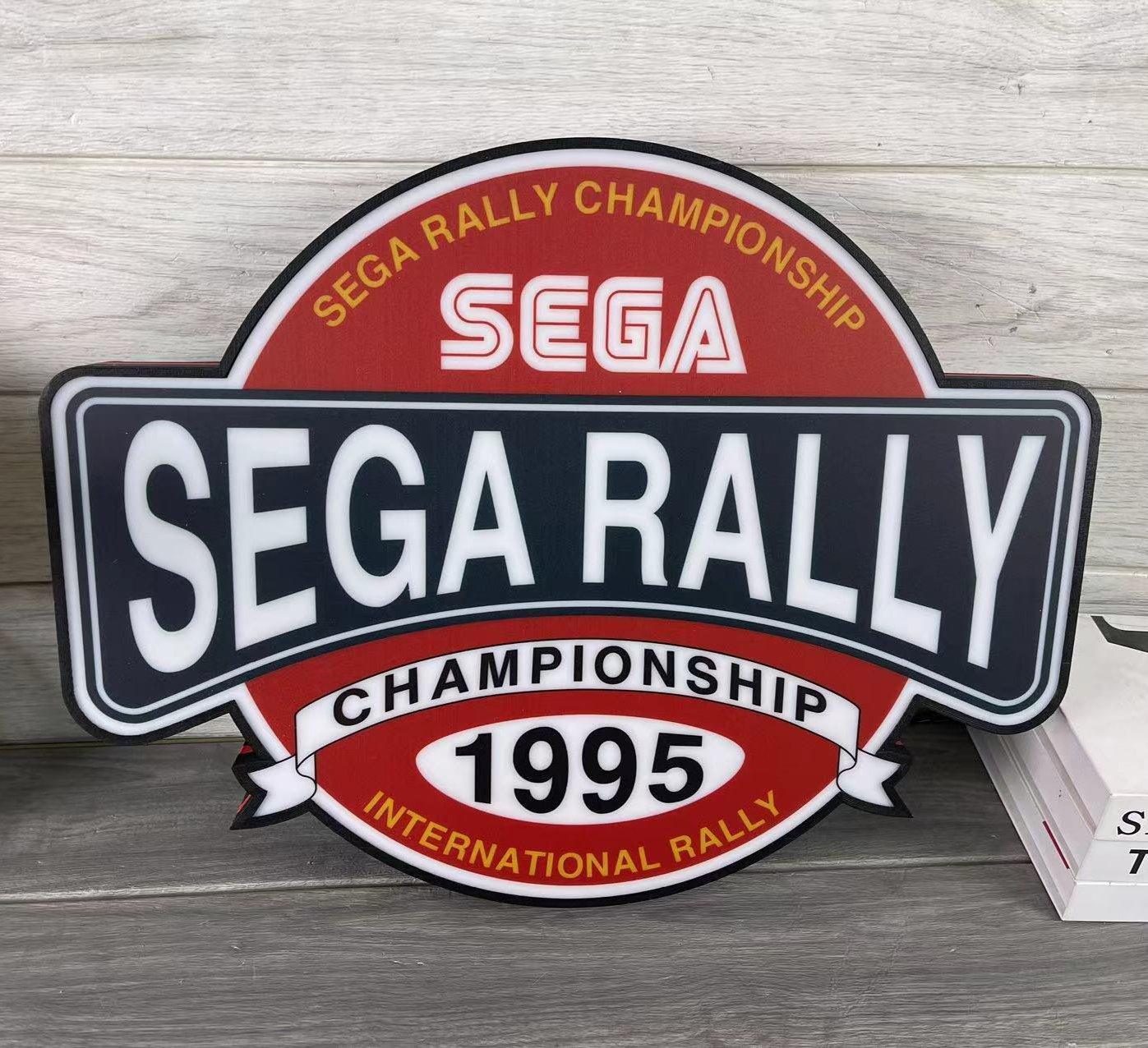 Sega Rally Championship 1995 Logo 3D LED Light Box – FYLZGO Signs