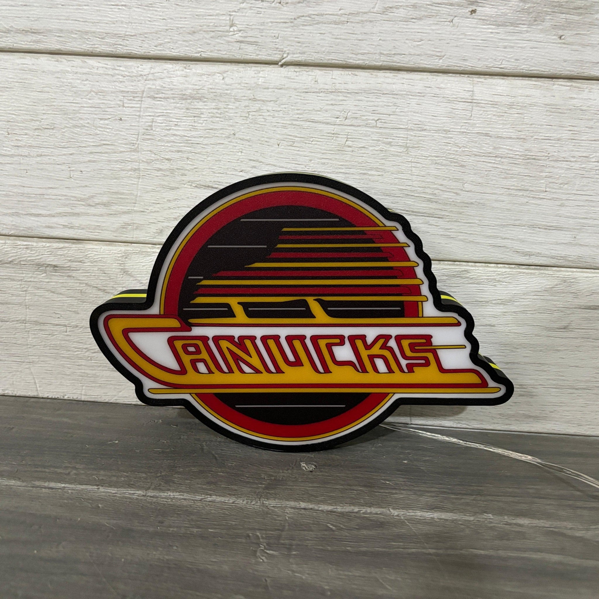 Canucks Skate NHL Led LightBox Sign, Lamp, Hockey Room Decoration ...