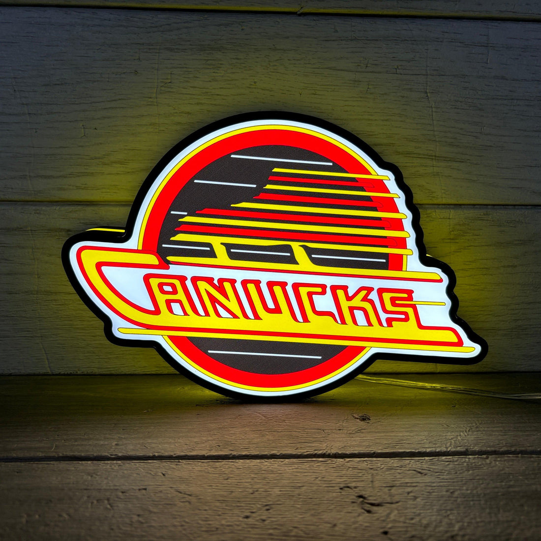 Canucks Skate NHL Led LightBox Sign, Lamp, Hockey Room Decoration ...