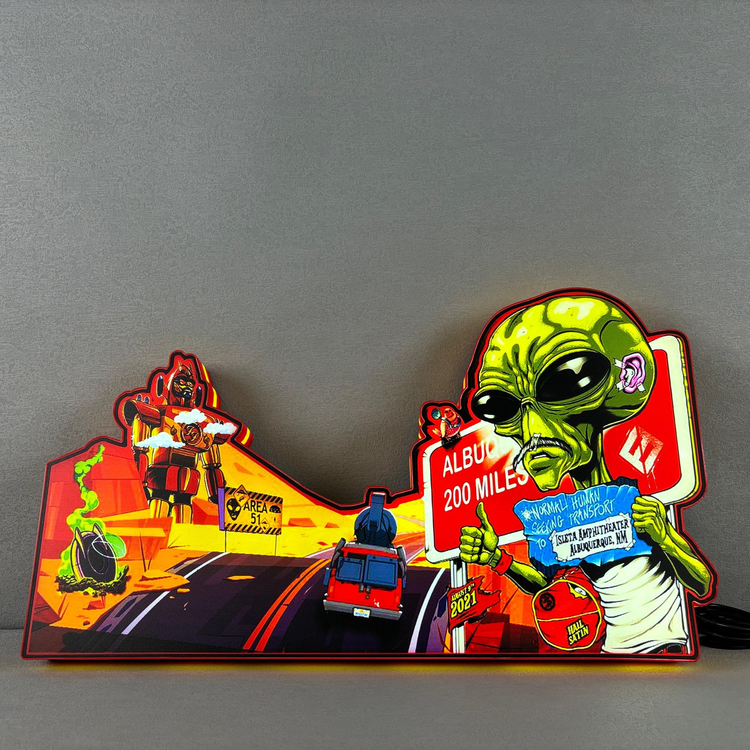 Foo Fighters Pinball Topper 3D Printed Lightbox, Rock 'n' Roll Fun, Pi ...