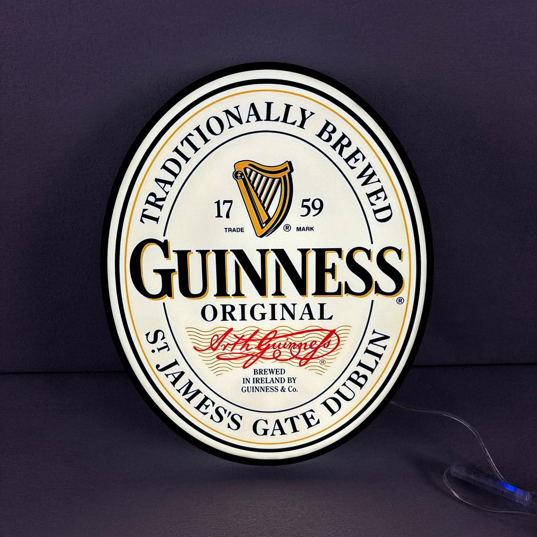 Guinness 3D printed lightbox logo led light box Bar Sign – FYLZGO Signs
