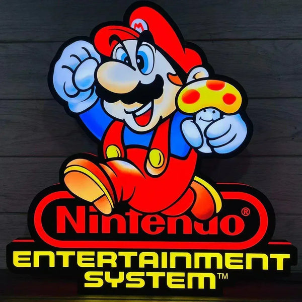 Nintendo Entertainment System with Mario SNES Video Game 3D Printed Li ...