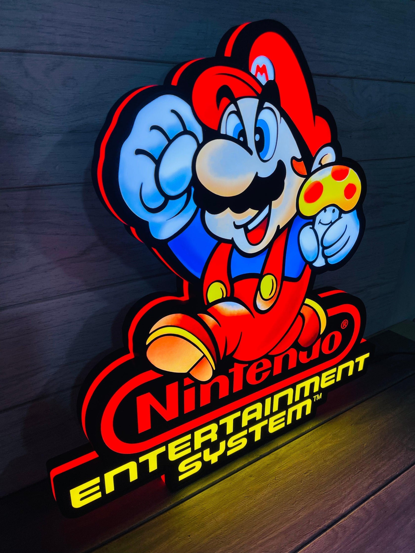 Nintendo Entertainment System with Mario SNES Video Game 3D Printed Li ...