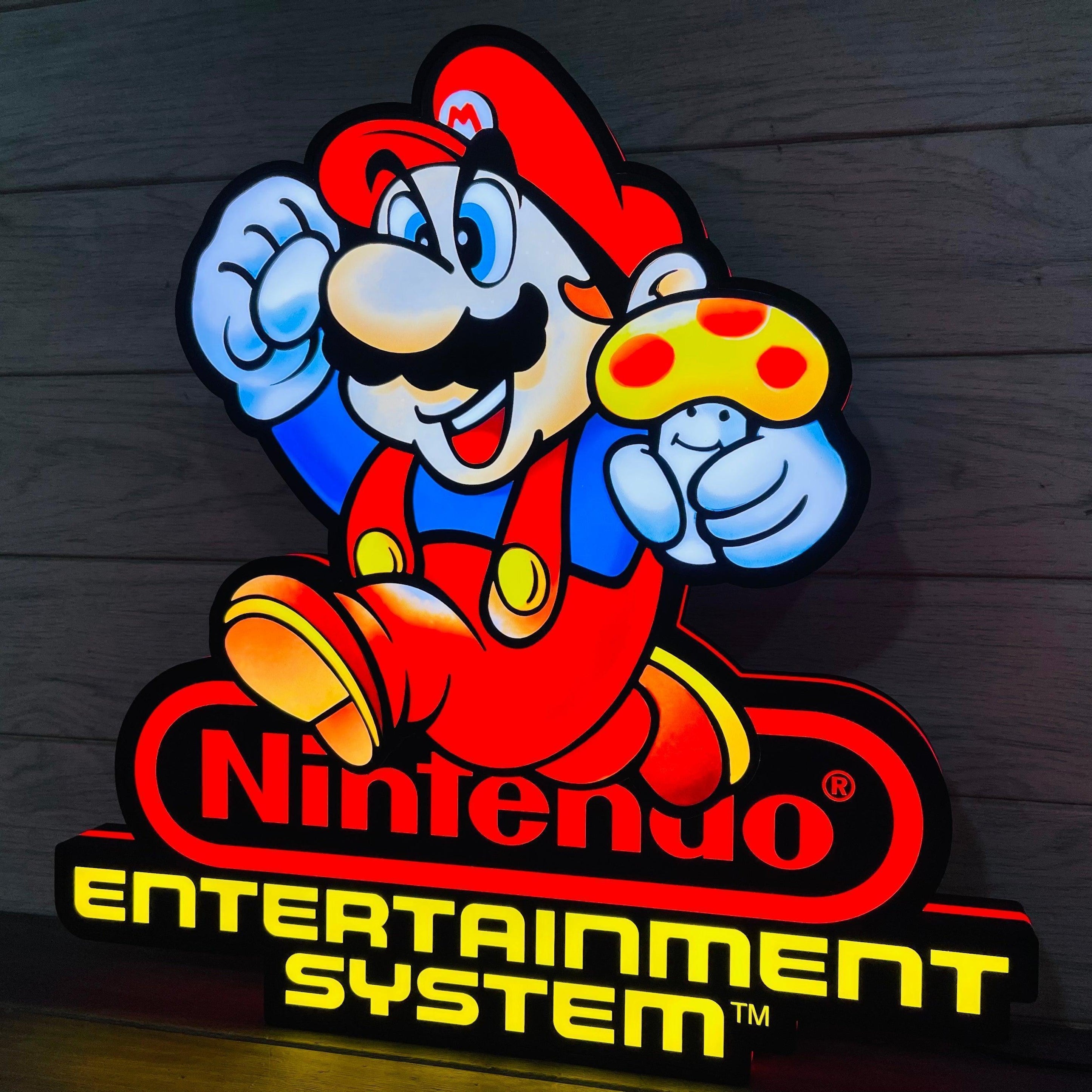 Nintendo Entertainment System with Mario SNES Video Game 3D Printed Li ...