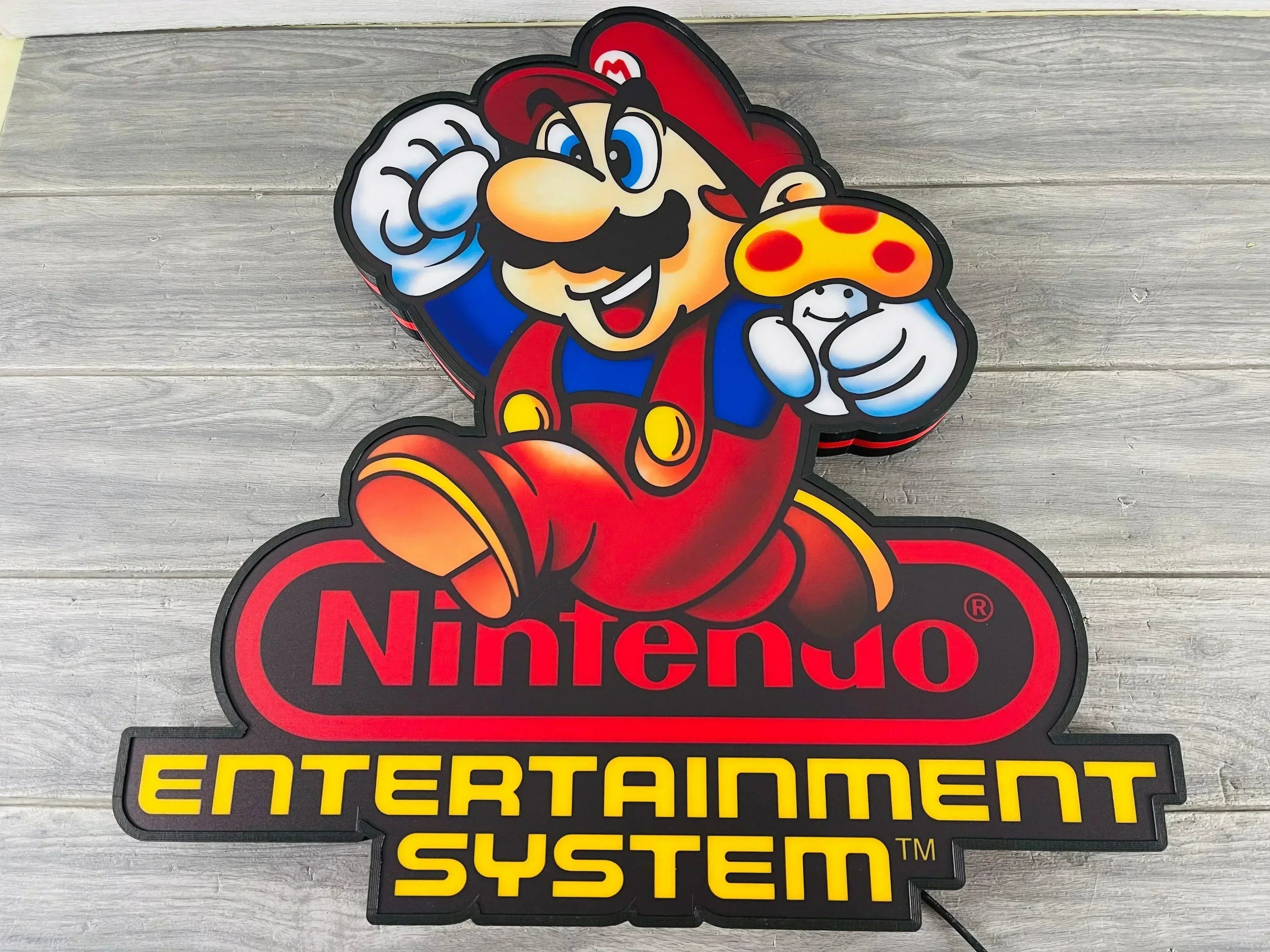 Nintendo Entertainment System with Mario SNES Video Game 3D Printed Li ...