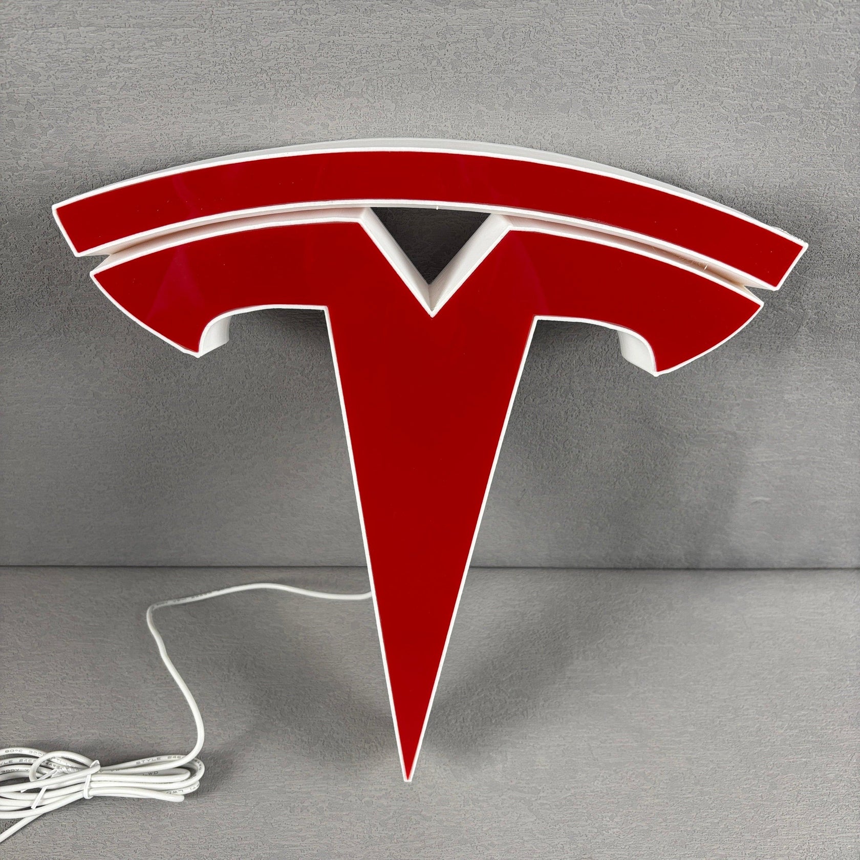 Tesla LED Lightbox, Garage Sign and Garage Decor for Tesla Model 3, Cy ...