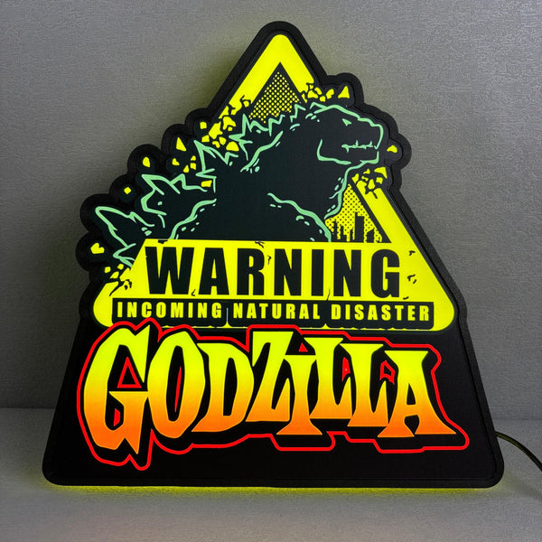 Godzilla Warning Pinball Topper LED Light Box Arcade Game Lightbox – FYLZGO