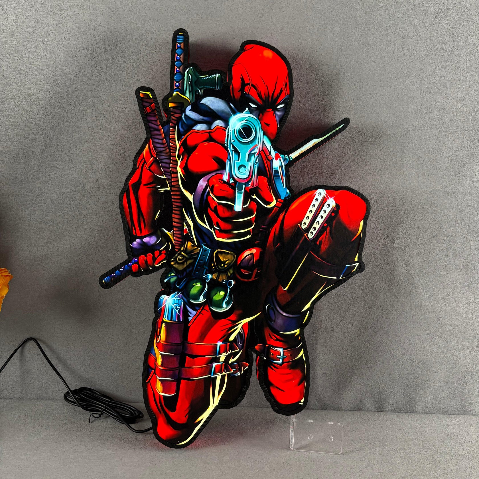 Custom Deadpool Design LED Lightbox Illuminate Your Space with Awesome ...