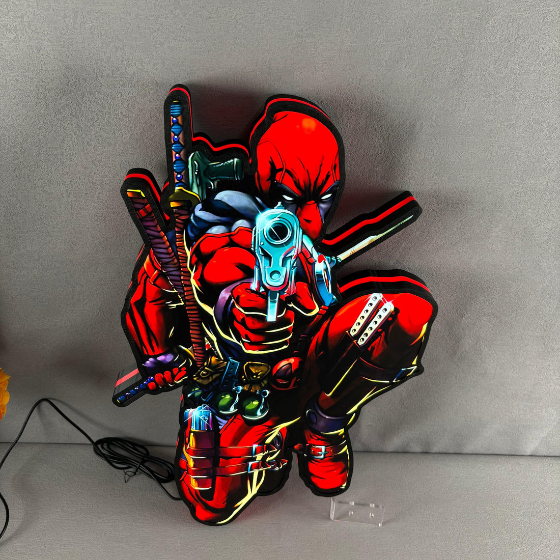 Custom Deadpool Design LED Lightbox Illuminate Your Space with Awesome ...