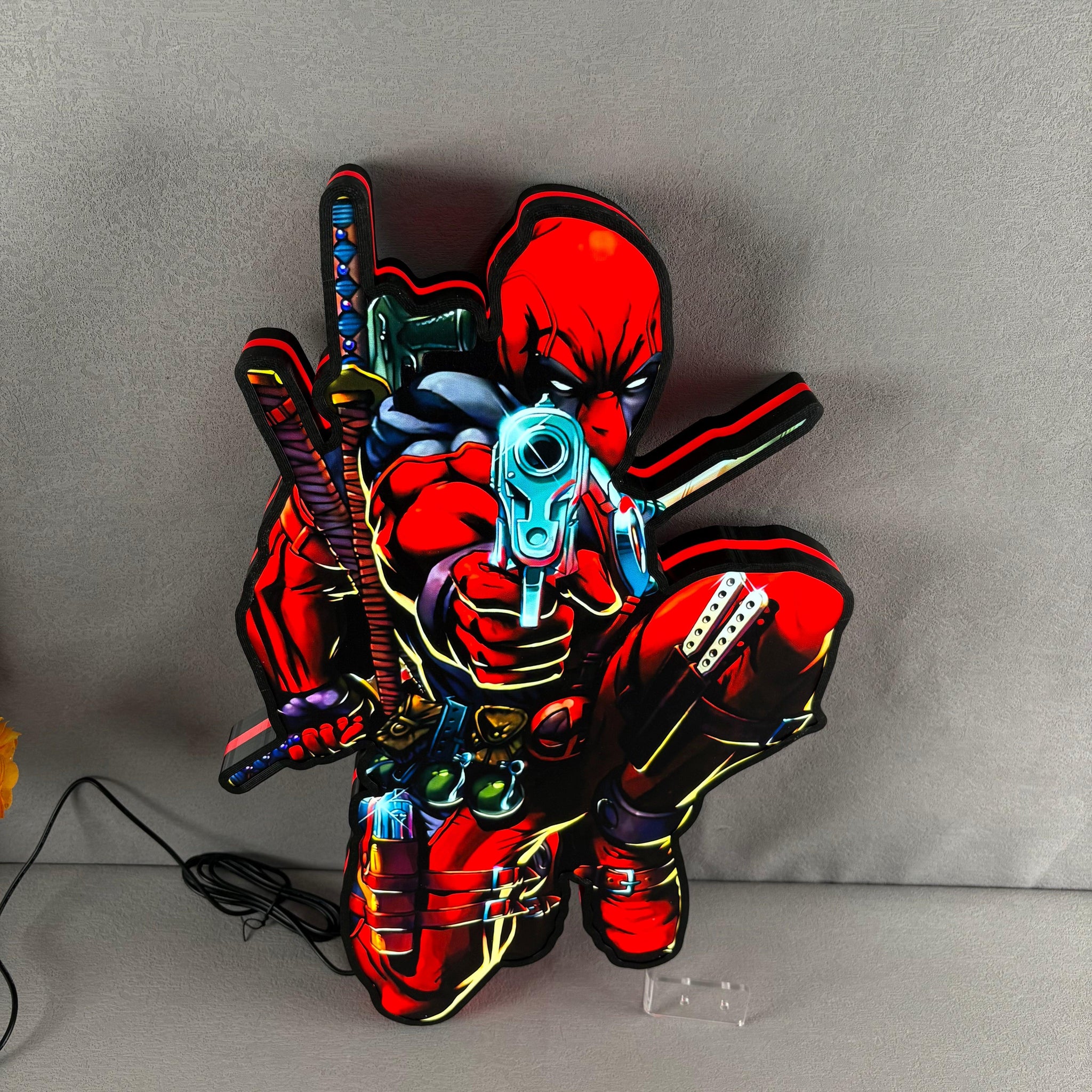 Custom Deadpool Design LED Lightbox Illuminate Your Space with Awesome ...