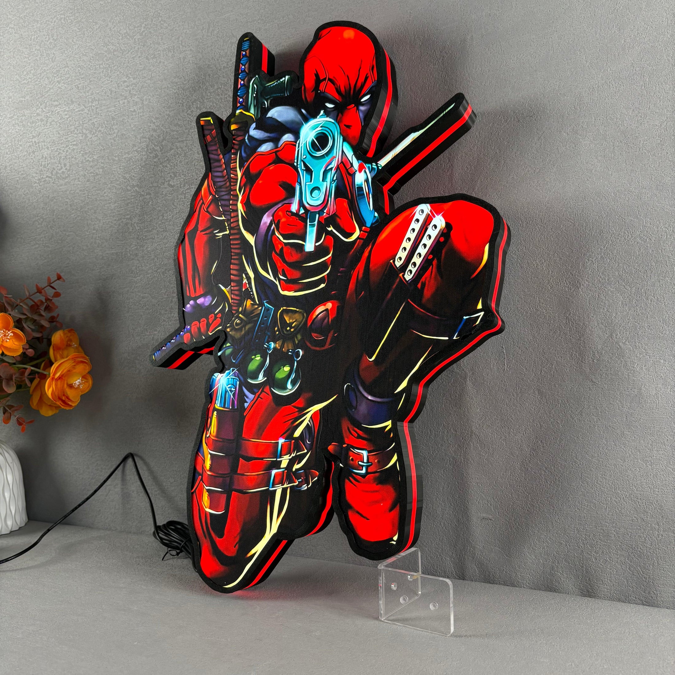 Custom Deadpool Design LED Lightbox Illuminate Your Space with Awesome ...