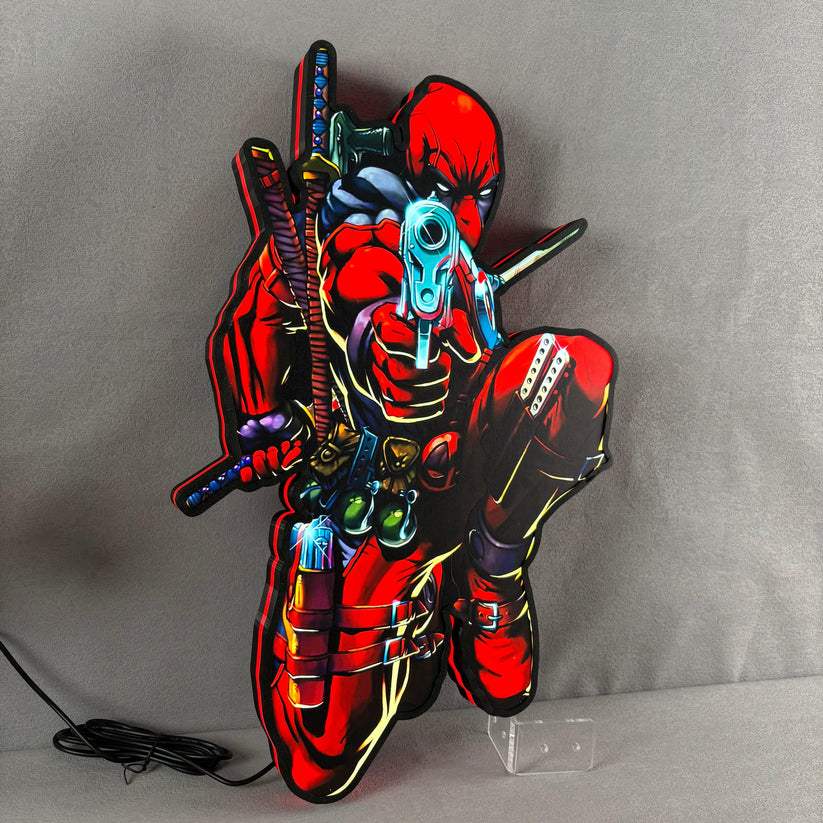 Custom Deadpool Design LED Lightbox Illuminate Your Space with Awesome ...