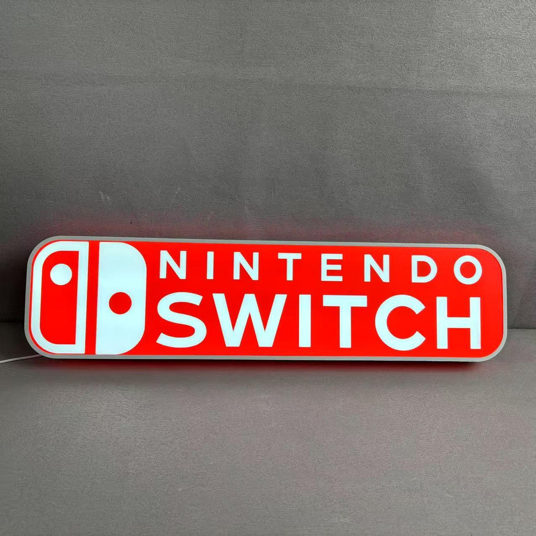 Nintendo Switch Logo 3D Printed LED Lightbox Sign Wall Art fan cave ...