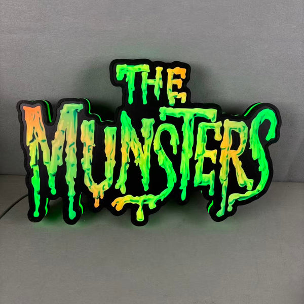 The Munsters Logo LED Lightbox Fully Dimmable & Powered by USB – FYLZGO ...