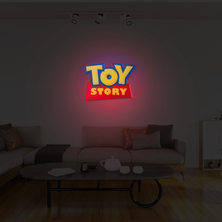 Toy Story Logo LED Sign 3D Printed Night Light with Dimmable Function ...