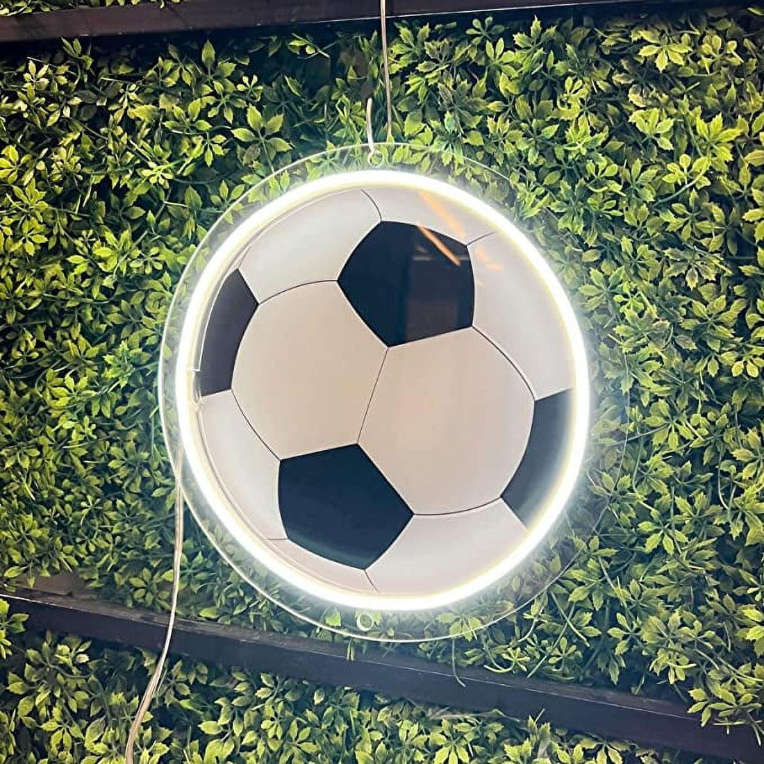Soccer Neon Sign, UV Printed Soccer Ball Sign 12 x 12 inches Football ...