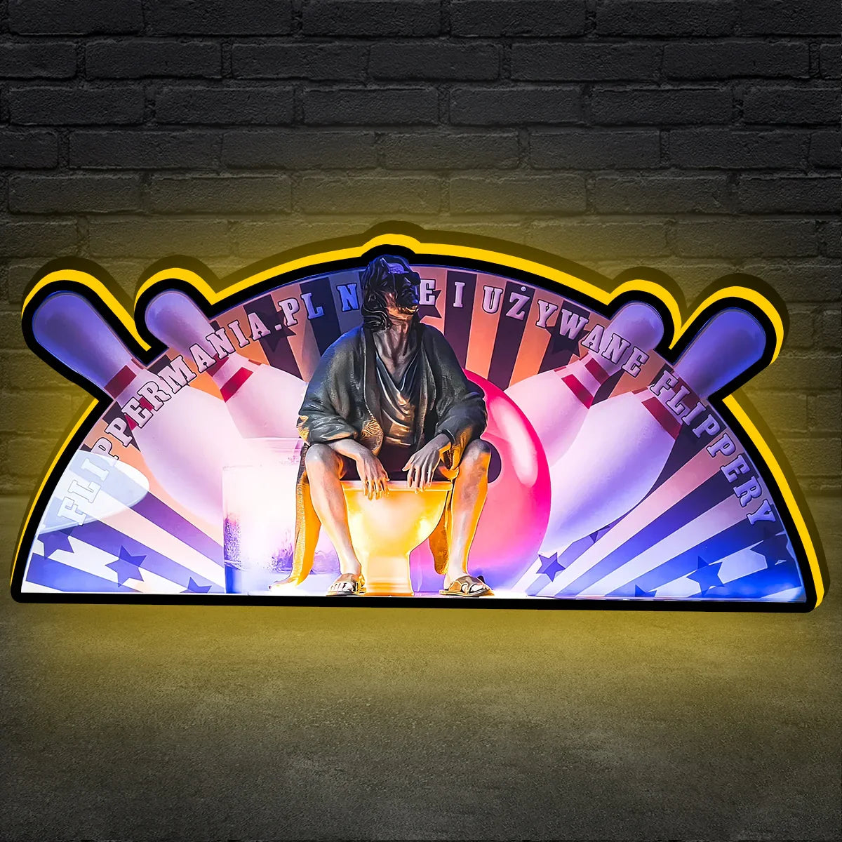 The Big Lebowski Pinball Topper Led lightbox for Pinball Machine, 3D P ...