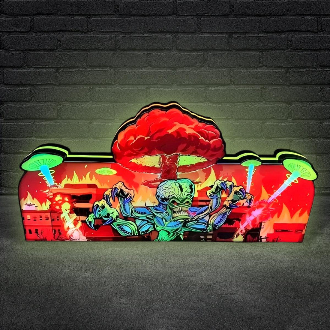 Attack From Mars Pinball Topper 3D Printed Lightbox with USB and Dimmi ...