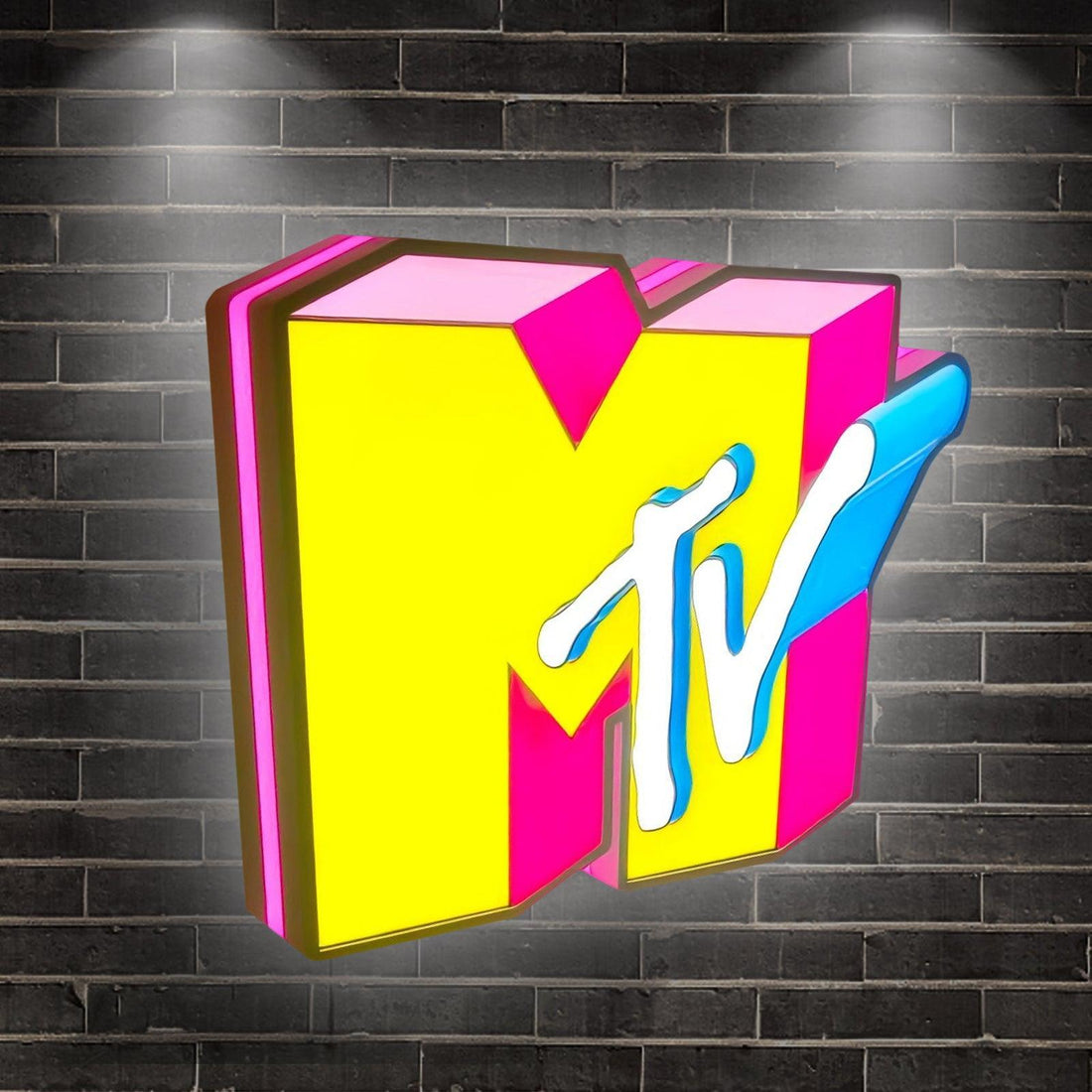 MTV Logo Lightbox | Fully Dimmable & Powered by USB Made by 3D Printer ...