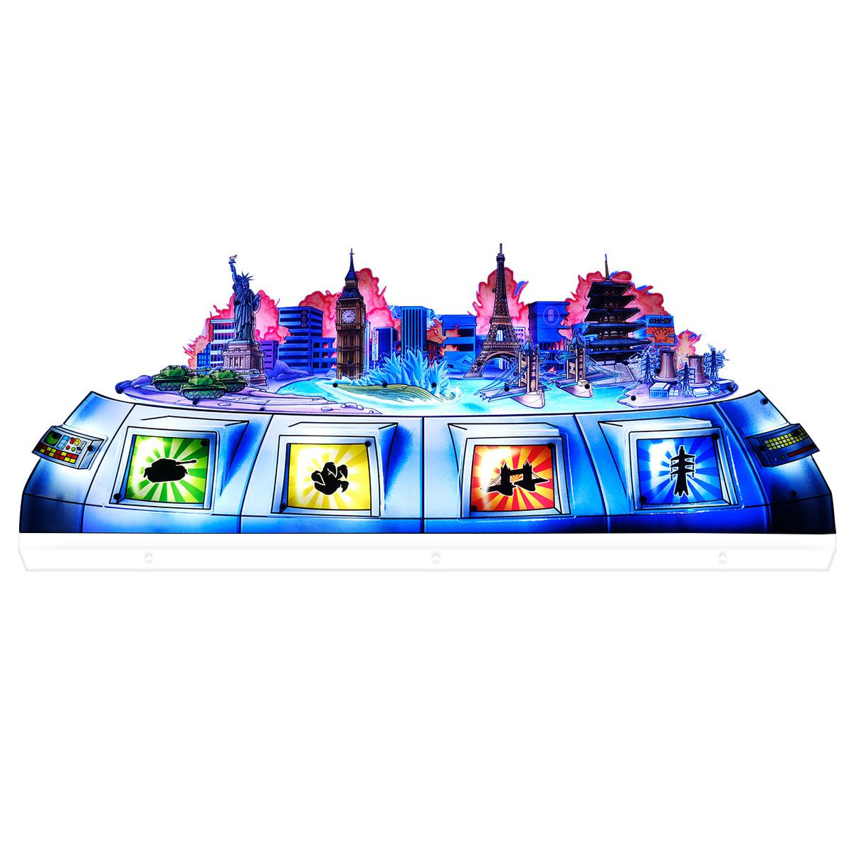 Godzilla Pinball Acrylic LED Topper, for Pinball Machine, Pinball Topp ...