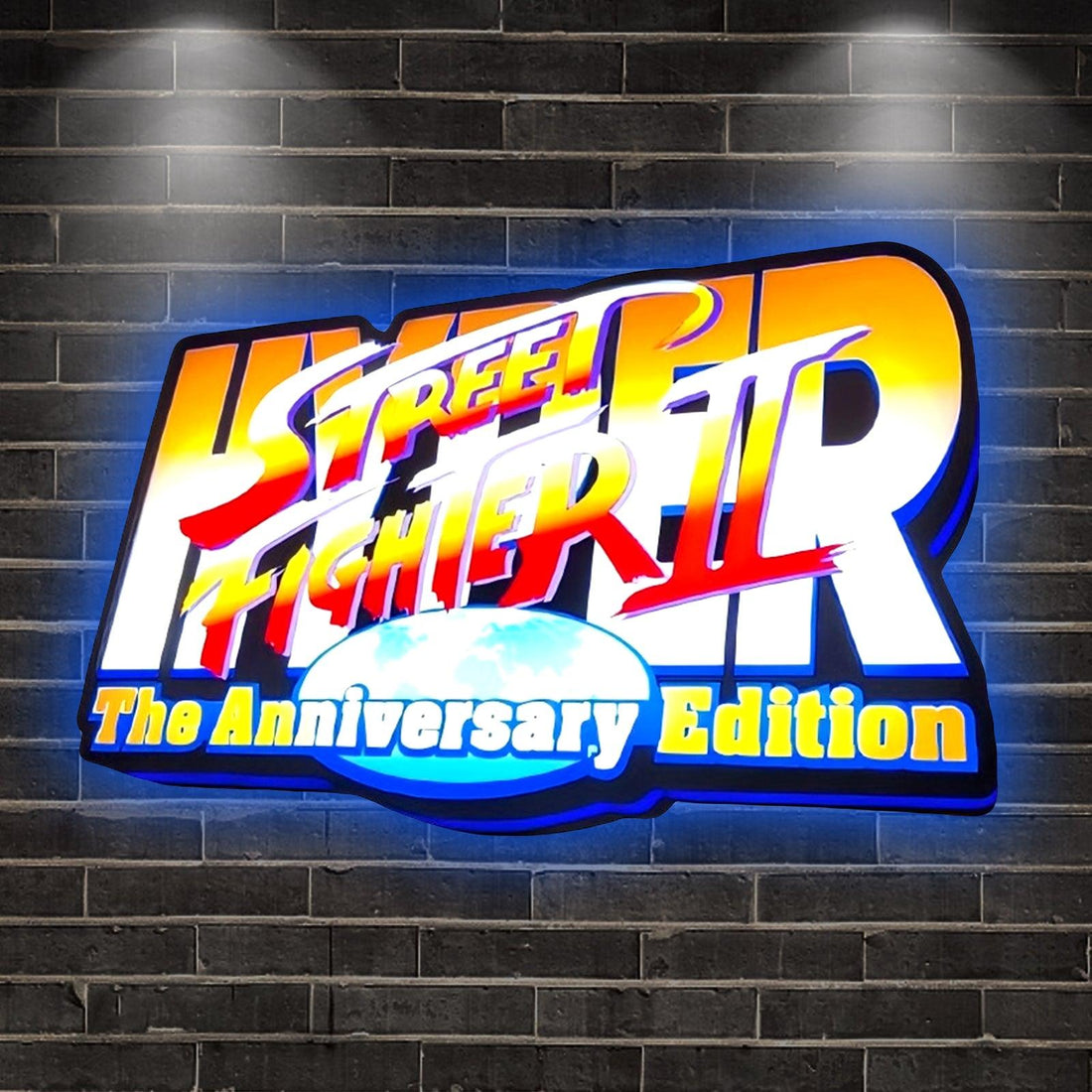 Street Fighter II The Aniversary Edition 3D Printed LED Lightbox for G ...