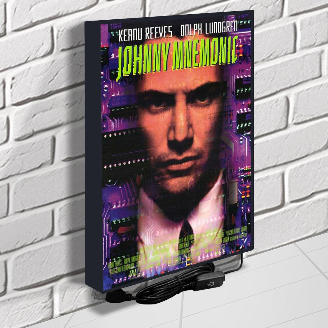 Johnny Mnemonic Movie Poster LED Light Box (LED Light Box) Complete ...