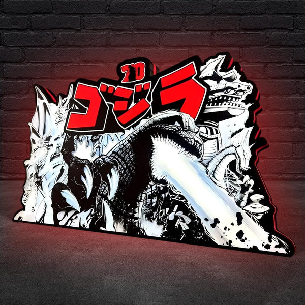 Godzilla 70th Anniversary Pinball Topper 3D Printed LED Lightbox, Arca ...