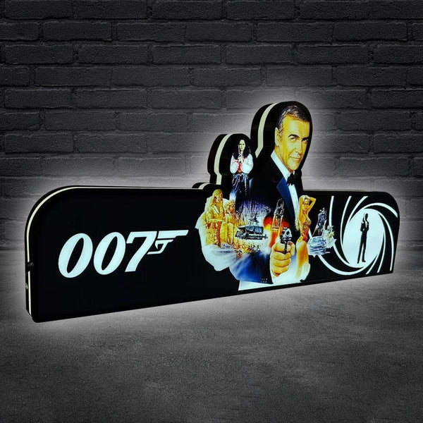 007 James Bond Pinball Topper Light Box LED Light Box, Pinball Arcade ...