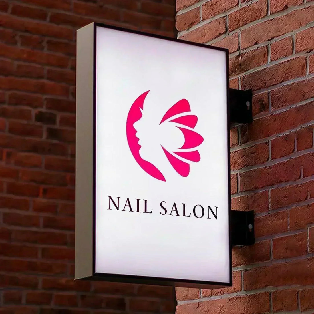 Outdoor 3d illuminated light box business shop led sign logo circular ...